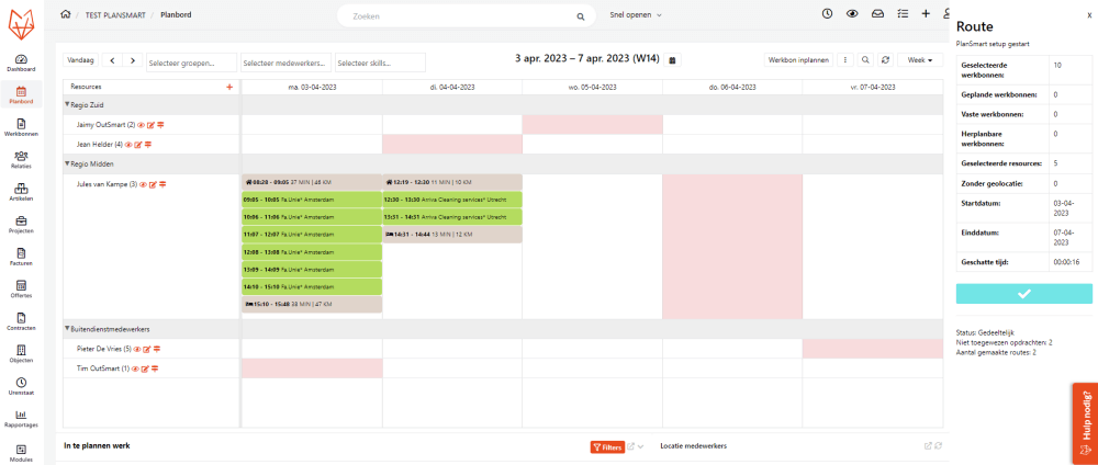 Plansmart: Software für die Routenoptimierung - OutSmart
