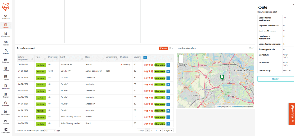 PlanSmart: Route Optimalisatie Software voor uw buitendienst